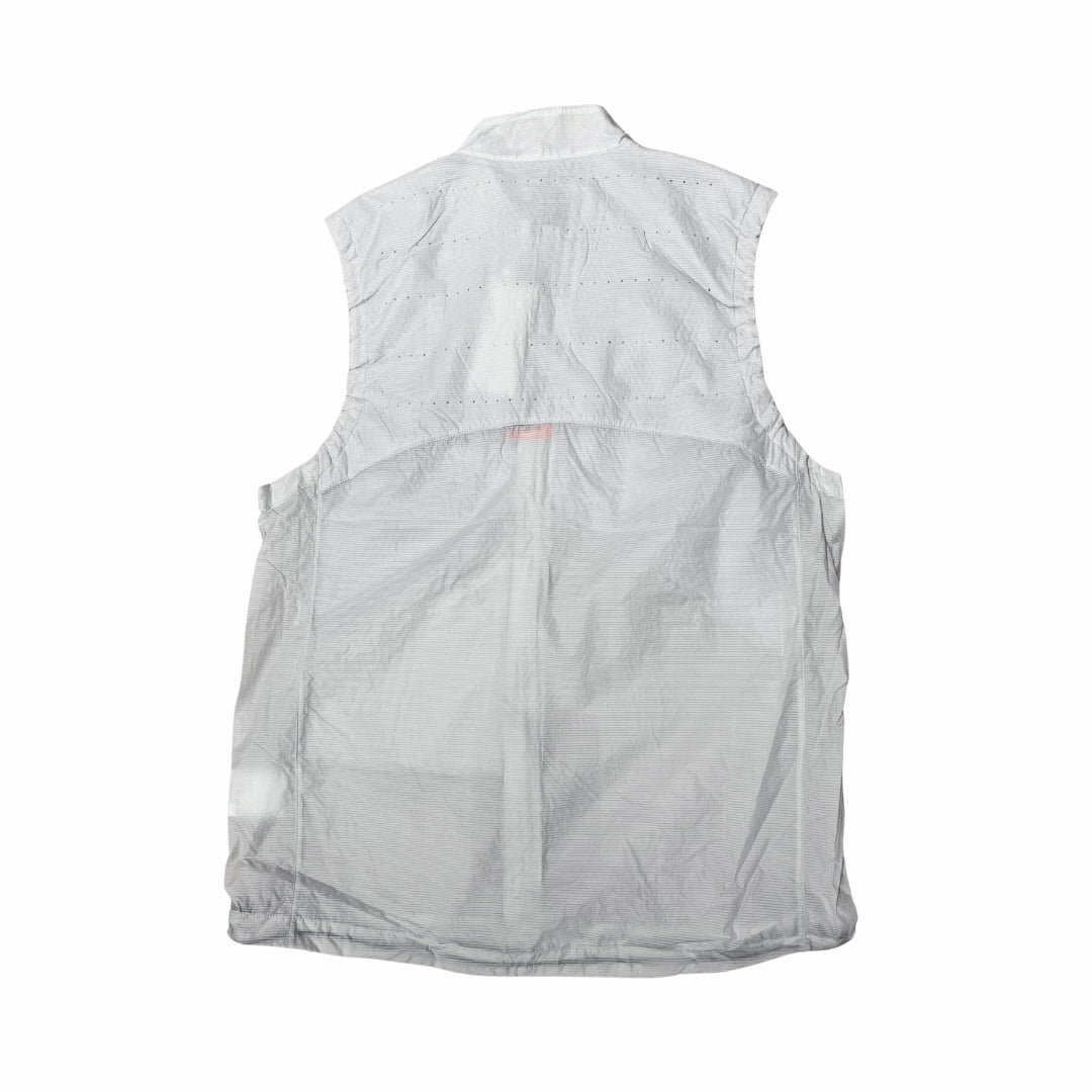 cayl, light alpha vest, cream. – 4T2, gone running.